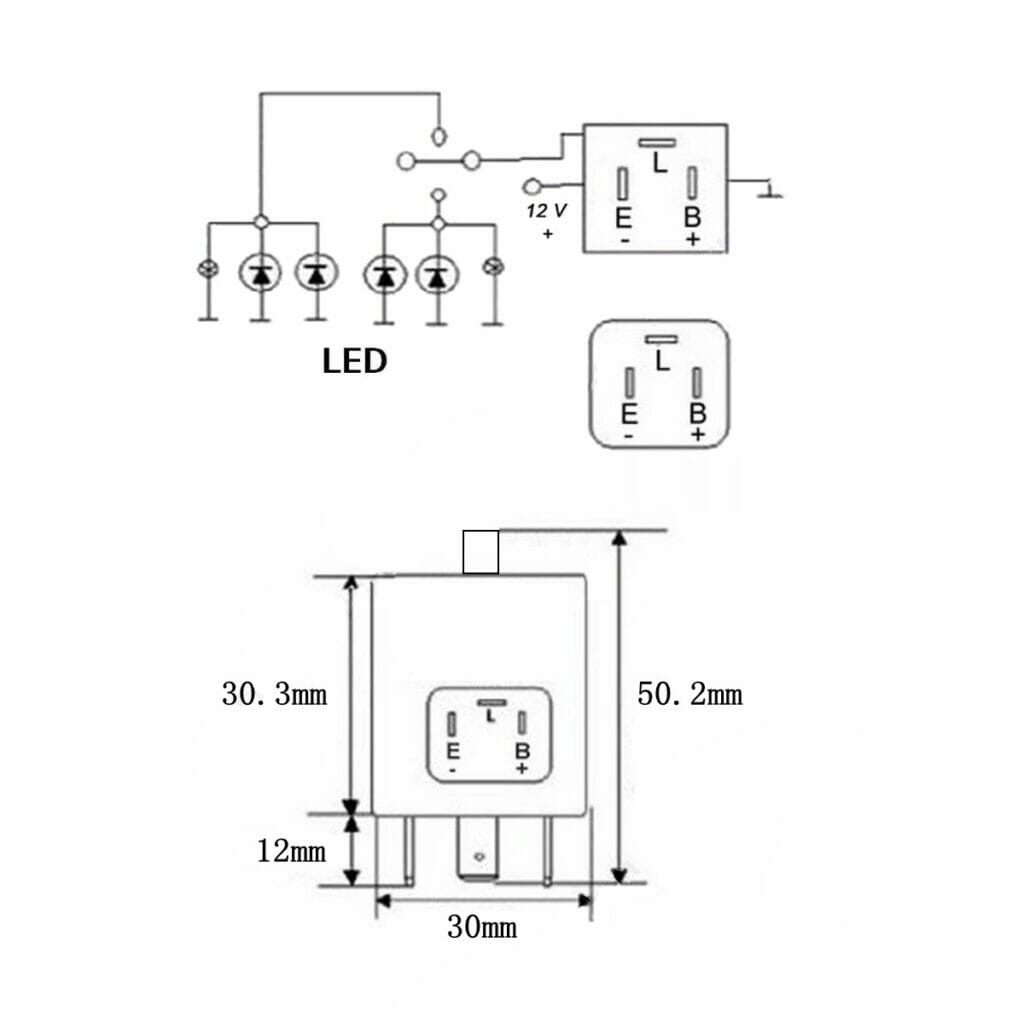 3-Pin Adjustable Flasher Relay - AutoTrix.net